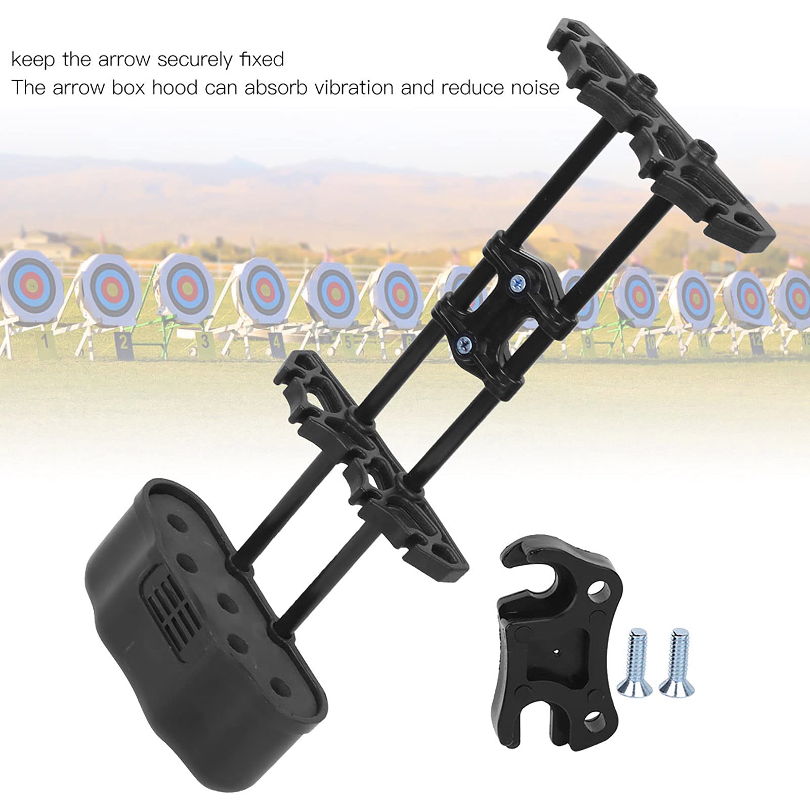 Longzhuo Crossbow Quiver, 5 Arrow Bow Quiver, Quiver for Compound Bow, Compound Bow Broadheads for Archery Arrow Holder Hunting