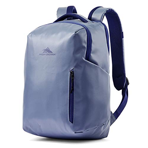 High Sierra Rossby Daypack - Travel Laptop Backpack Grey Blue/True Navy