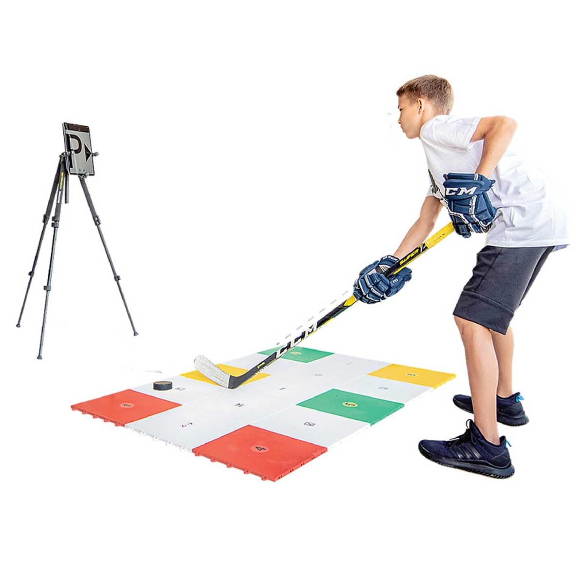 Hockey Revolution My Training Surface - Professional Dryland Flooring Tile Kit for Stickhandling Training Off-ice Hockey Trainer