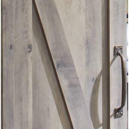 Homes & Gardens Modern Farmhouse Accent Storage Cabinet, Rustic Gray Finish