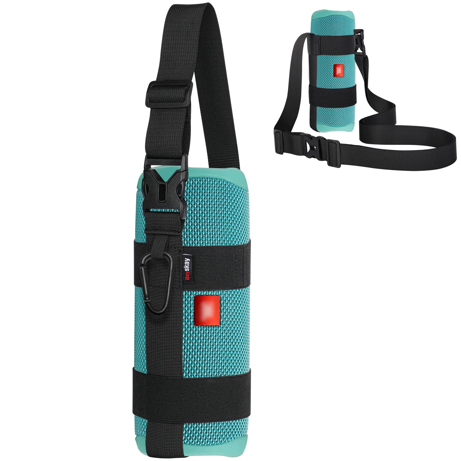 HEYSKAY Bluetooth Speaker Universal Carrier Holder with Strap, Bluetooth Speaker Handle Shoulder Strap Sling for Bike/Boat. Compatible with JBL FLIP 4 5 6/EDUPLINK Bluetooth Speaker (Speaker Excluded)