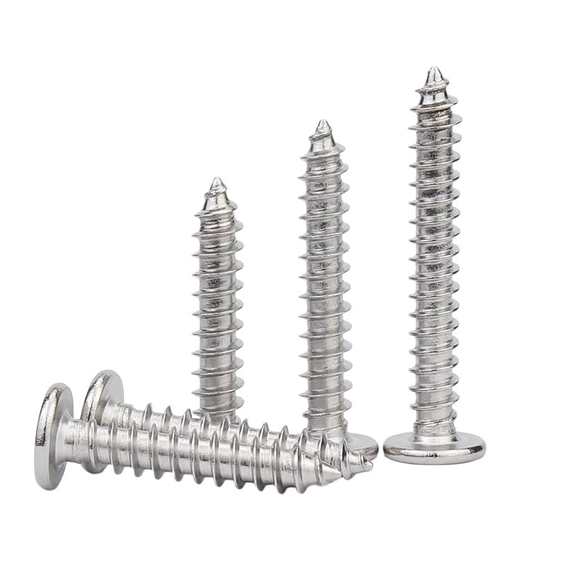 Hexagon Socket Screws 10pcs 304 Stainless Steel Ultra-Thin Large Flat Head self-Tapping Screws Flat Head self-Tapping Screws Thin Flat Head Hexagonal self-Tapping Screws (Size : M5*12)