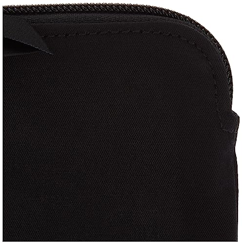 Vera Bradley Women's Cotton Clip & Zip Mini Pouch Wallet, Black, One Size