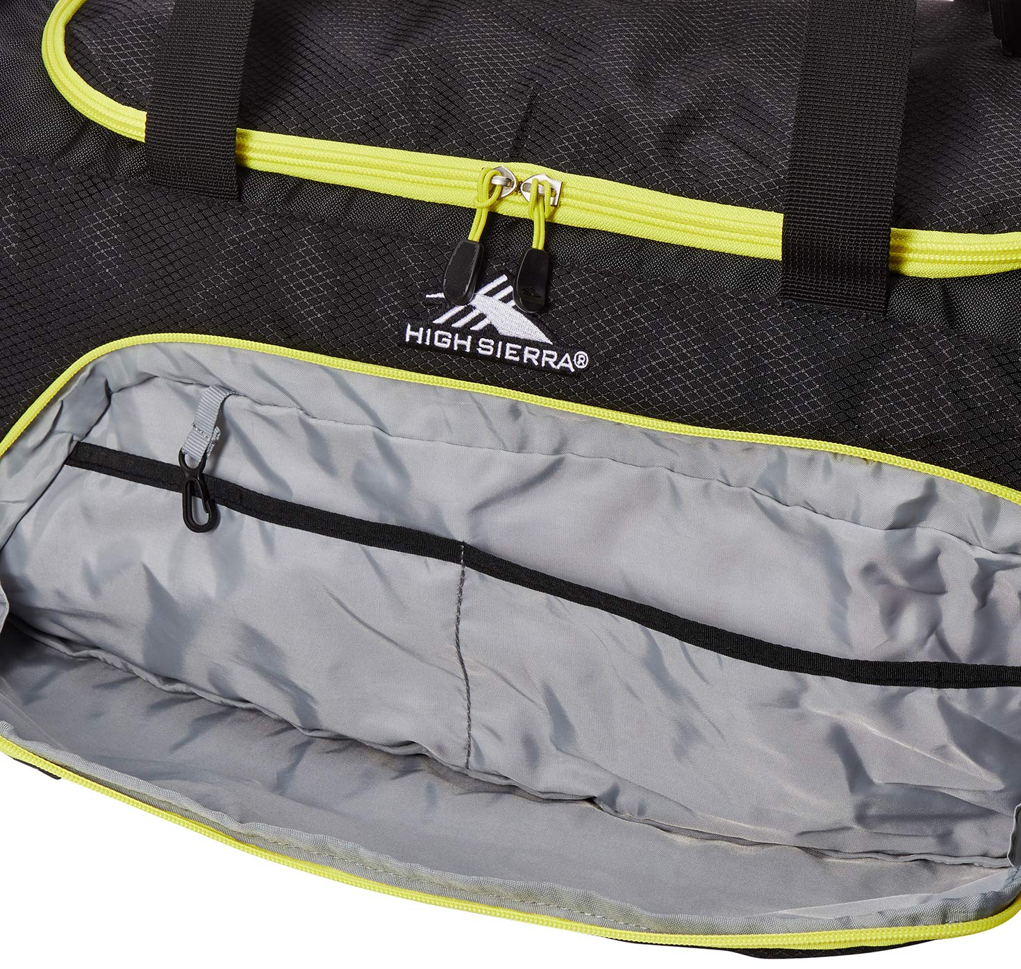 High Sierra(ハイシェラ) Men's Duffel Bag, Black/Yellow