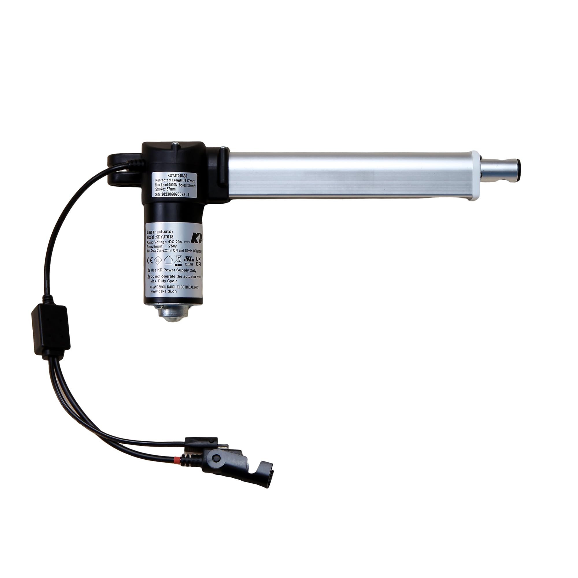 Kaidi Linear Actuator Model KDYJT018-35 Power Recliner Lift Chairs Motor Replacement
