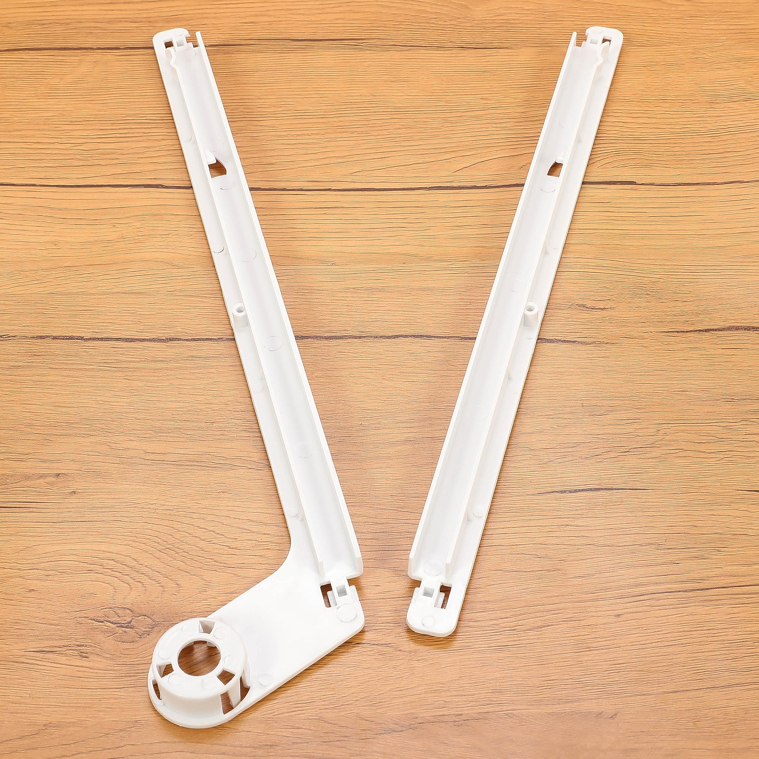 HECASA Refrigerator Slide Rail Sets Compatible with Frigidaire Kenmore Refrigerator Replacement for 240349701 240356501 Side-By-Side Refrigerator Slide Rail White ABS Plastic Meat Pan Hanger