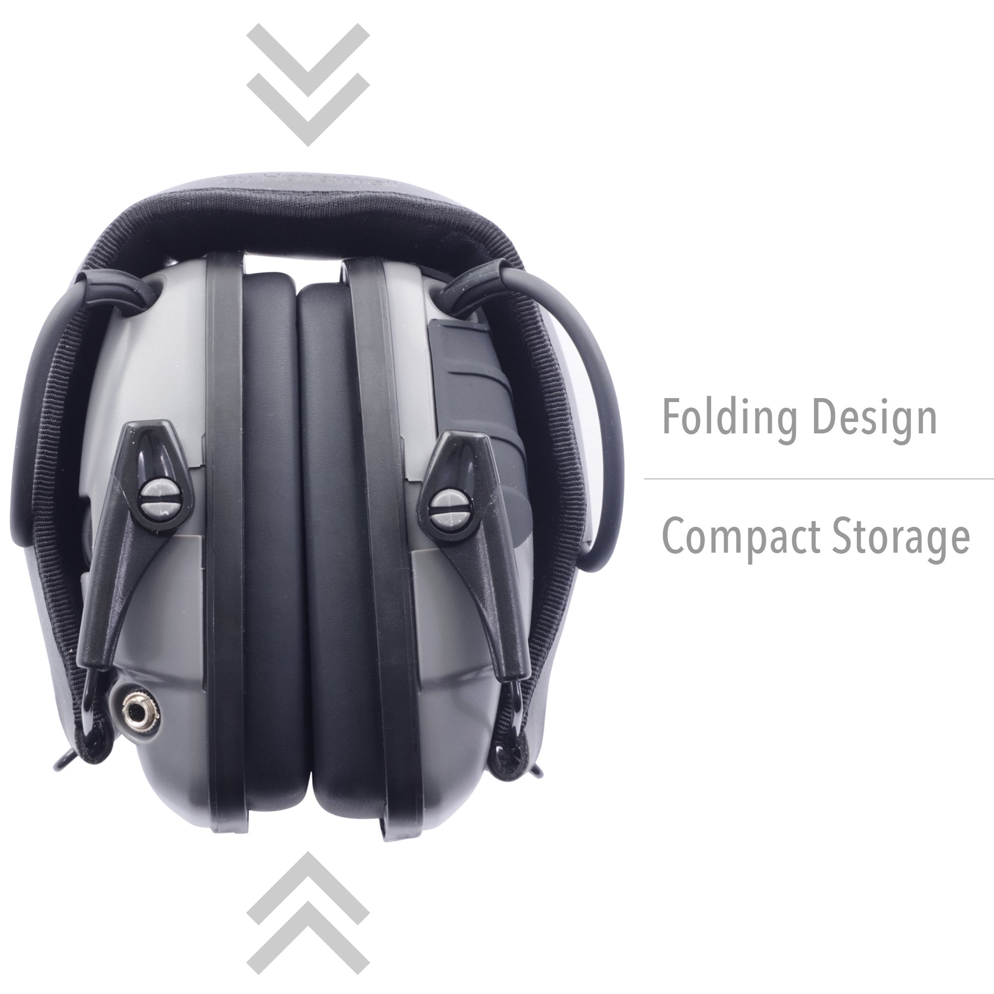 Howard Leight - R-02232 Impact Sport Bolt Digital Electronic Shooting Earmuff, Gray
