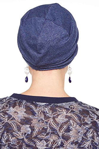 Headcovers Unlimited Cotton Relaxed Beanie-Caps for Women with Chemo Cancer Hair Loss Charcoal