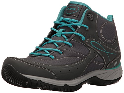 Hi-Tec Women's Equilibrio Bijou Mid I Hiking Shoe, Charcoal/Tile Blue, 9.5 B(M) US