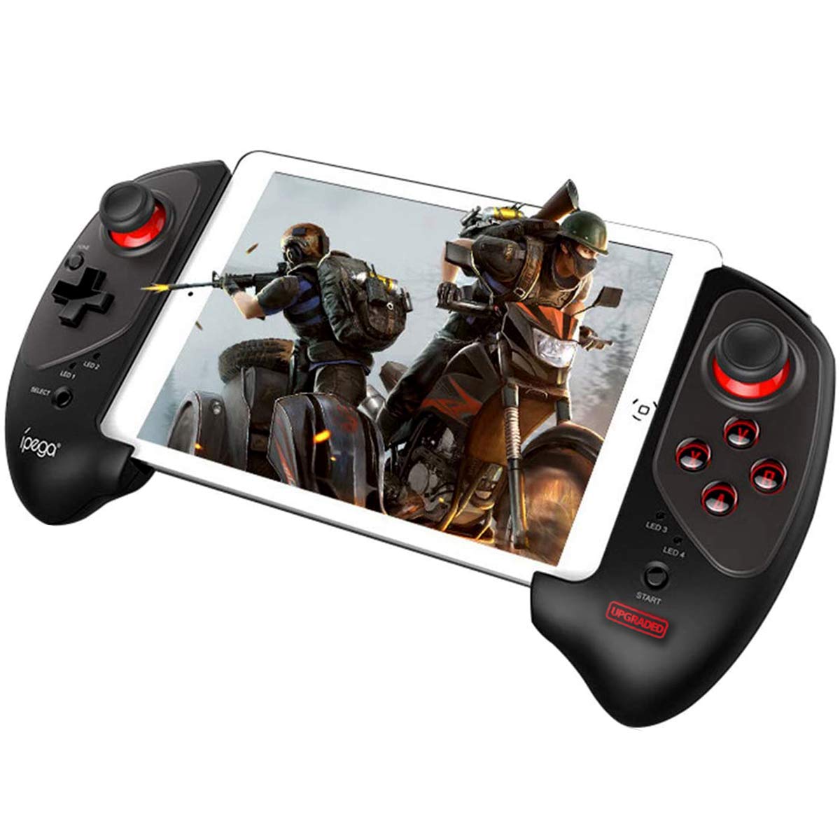 ipega-PG-9083S Mobile Gamepad Wireless 4.0 Controller Gamepad Joystick with 5-10 Inch Telescopic Holder Compatible IPhone8/XR/XS iOS Compatible Android Mobile Phone Tablet