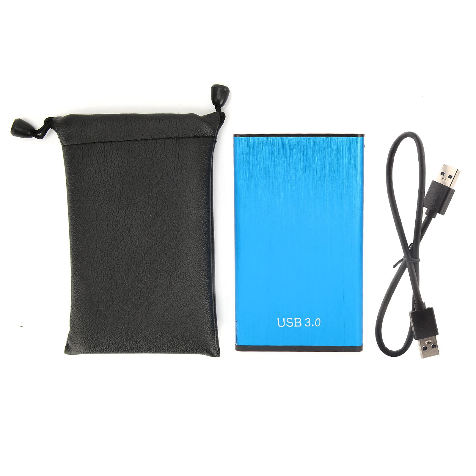 Portable External Hard Drive HDD USB3.0 Notebook Desktop Computer Accessories GK18 2.5in 50‑130M/S 80G-2TB Mobile Hard Drive Blue for OS X/XP/Win7/ Win8/Win10/Linux for Game PC Mac Windows Laptop