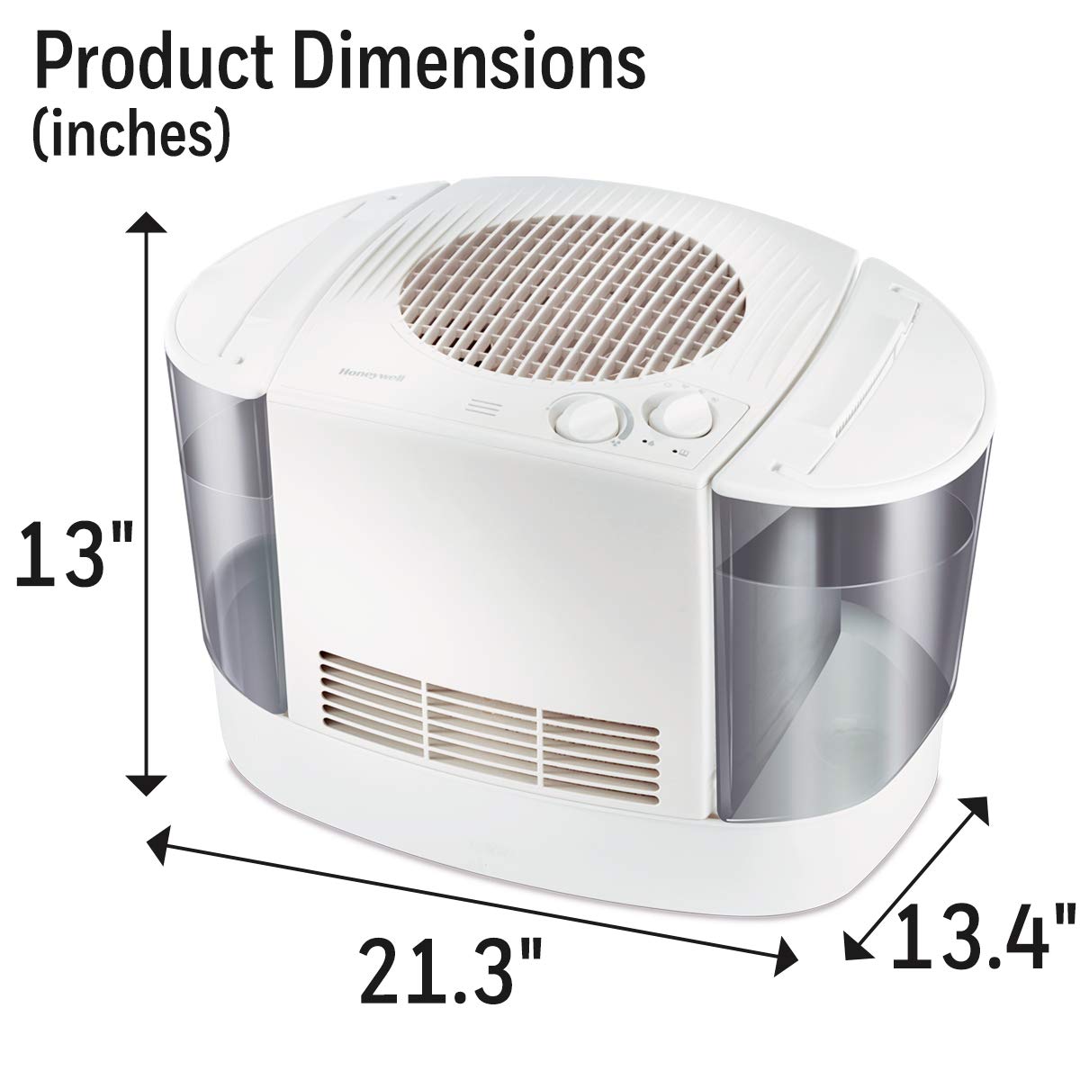 Honeywell PUR HEV685W Top Fill Console Humidifier, Large, White