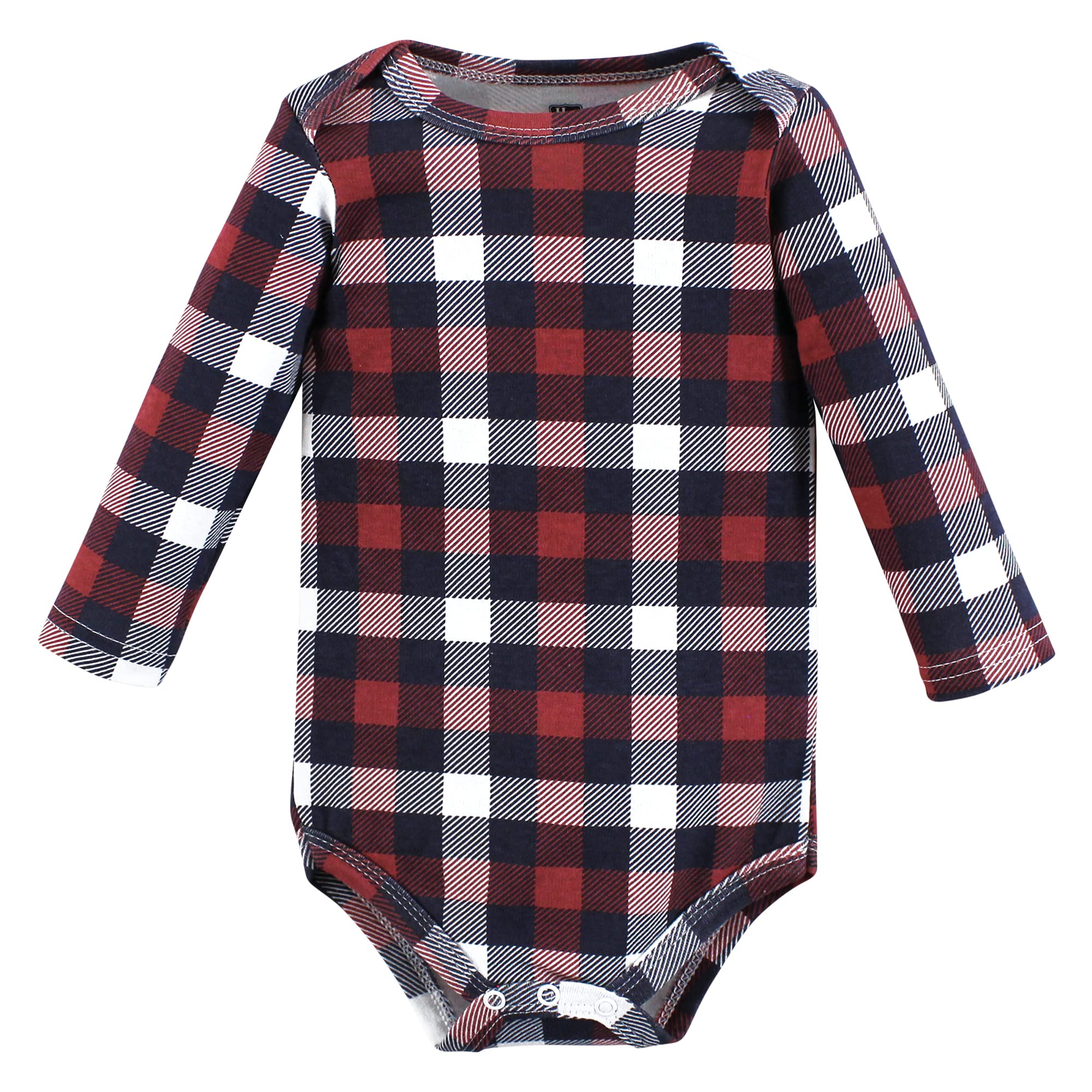 Hudson Baby Unisex Bodysuits Cotton Long-Sleeve Moosing Around, 12-18 Months, Moosing Around, 12-18 Months US