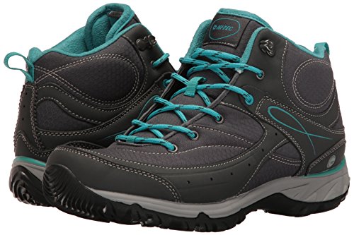 Hi-Tec Women's Equilibrio Bijou Mid I Hiking Shoe, Charcoal/Tile Blue, 9.5 B(M) US