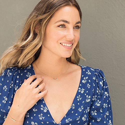 Honeycat Petite T-Bar Bar in Gold, Rose Gold, or Silver | Minimalist, Delicate Jewelry (Gold, 7)