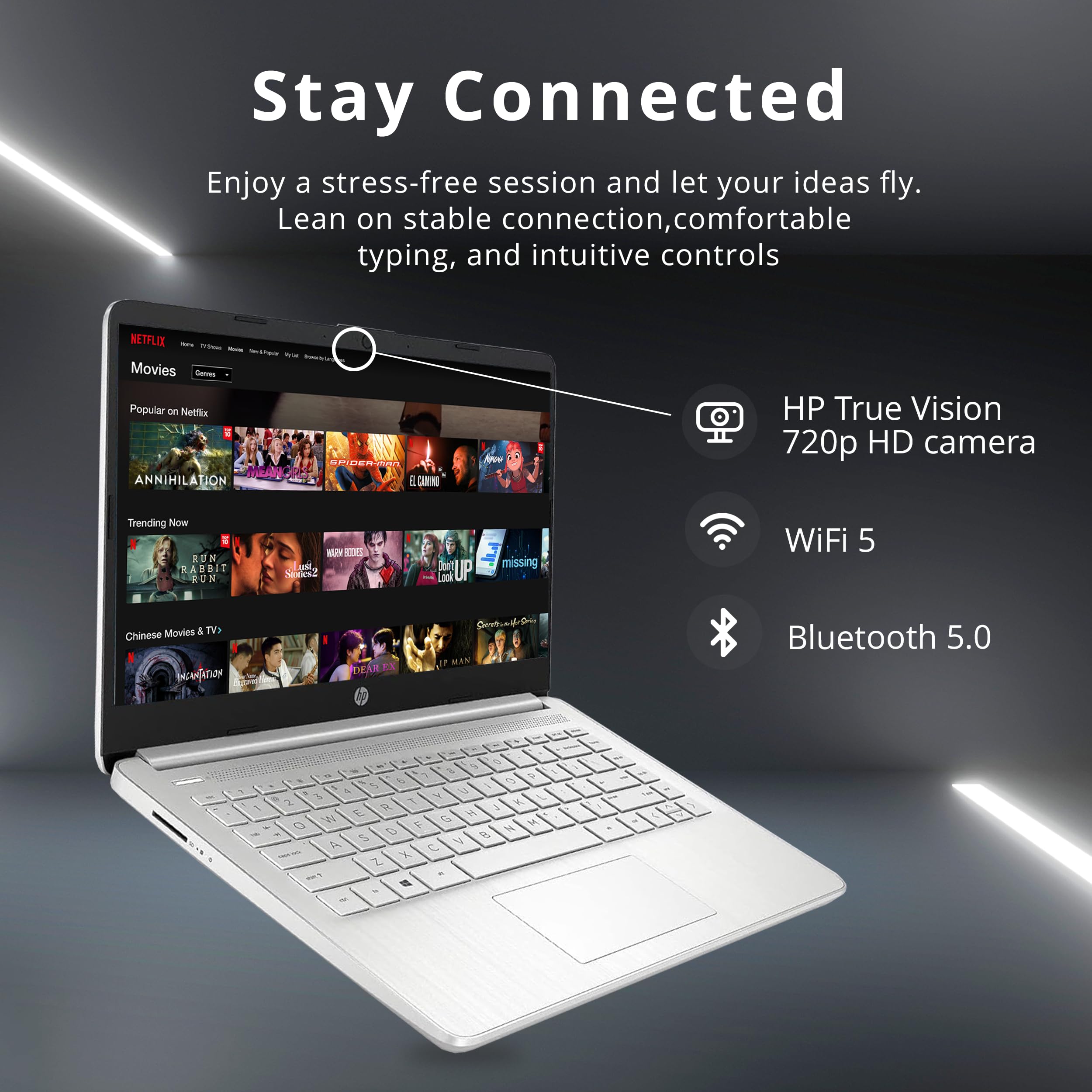 HP 14" FHD IPS-Type Lightweight Laptop, AMD Ryzen 3-3250U, 32GB RAM, 1TB PCIe SSD, AMD Radeon Graphics, True Vision HD Camera, Wi-Fi 5, Bluetooth, Win 11, Silver, 32GB USB Card