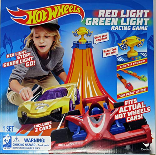 Hot Wheels Red Light Green Light Action Racing Game - Includes 2 Cars
