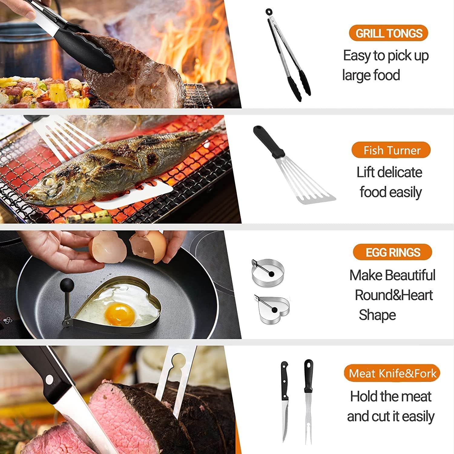 Griddle Accessories Kits for Blackstone,126 Pcs Flat Top Grill Accessories Tools Set for Outdoor Grill Blacsktone Teppanyaki Hibachi BBQ-with Gift Box