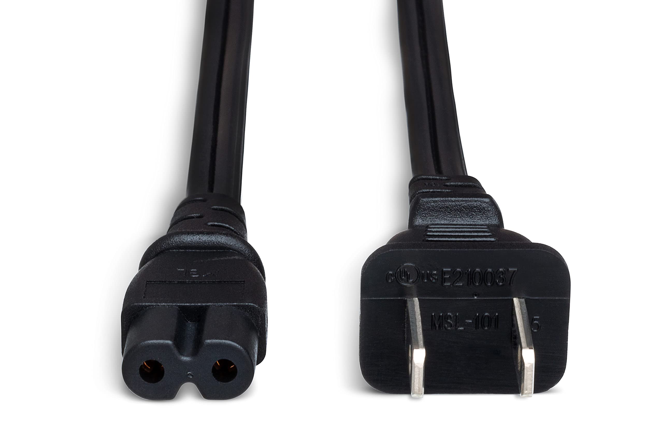 Hosa PWP-426 IEC C7 to NEMA 1-15P Power Cord, 8 Feet