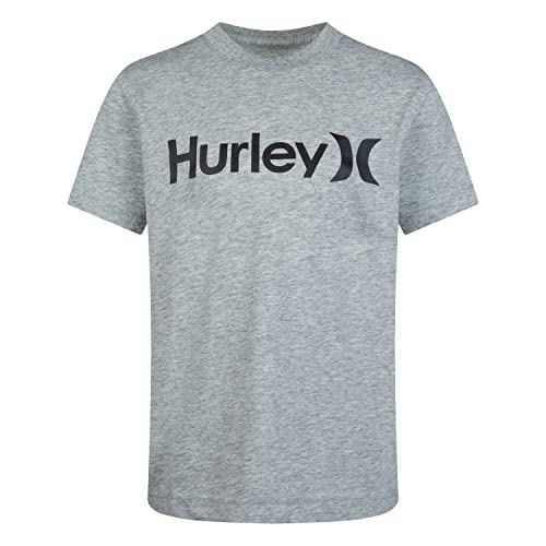 Hurley Boys' Big One and Only Graphic T-Shirt, Dark Gray, Large