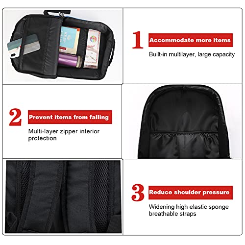 wscszs School Backpack Teenager Middle Book Bag for Boys and Girls (Universe)