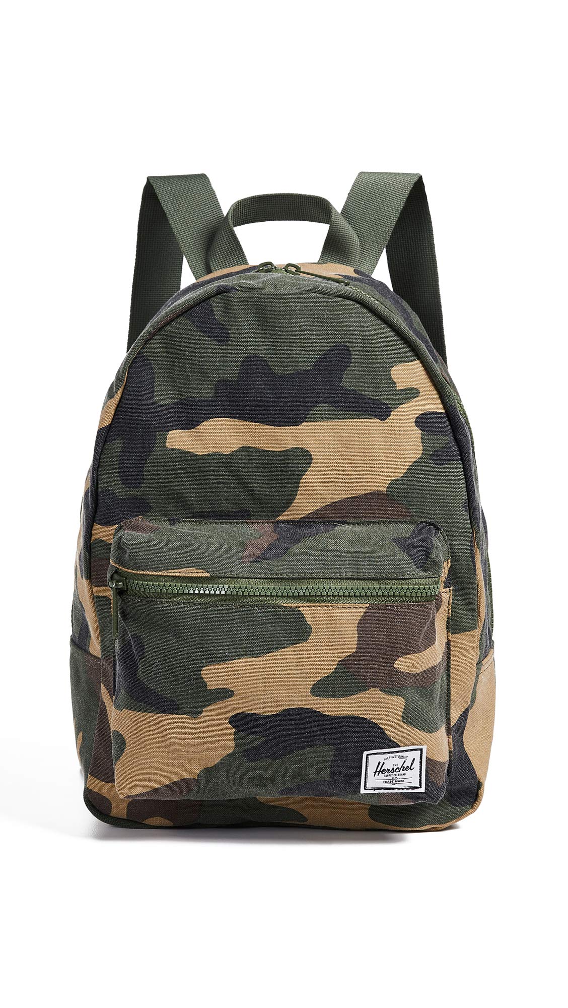 Herschel Supply Co. Women's Cotton Casual Grove X-Small Backpack, Woodland Camo, Green, Print, One Size