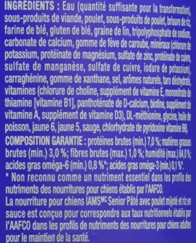 Iams Proactive Health Senior with Slow Cooked Chicken and Rice Pate, 13 Ounce (Pack of 12) - Packaging May Vary