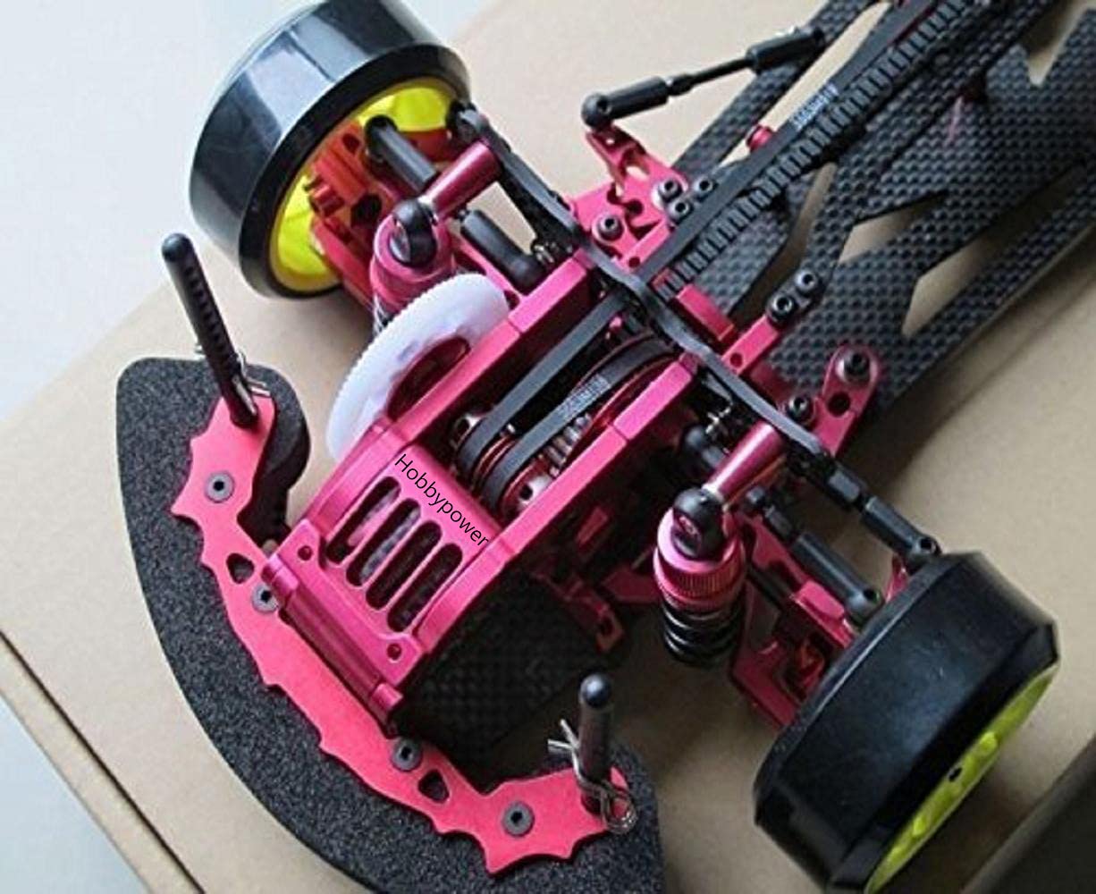 Hobbypower 1/10 Alloy & Carbon D3 4WD Drift Racing RC Model Car Frame Kit with Front One Way