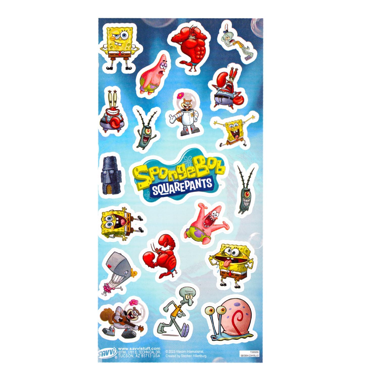 SpongeBob Pencil Case - SpongeBob Pencil Bag Bundle with SpongeBob SquarePants Pencil Case, Stickers, More | SpongeBob School Supplies for Kids, Boys, Girls
