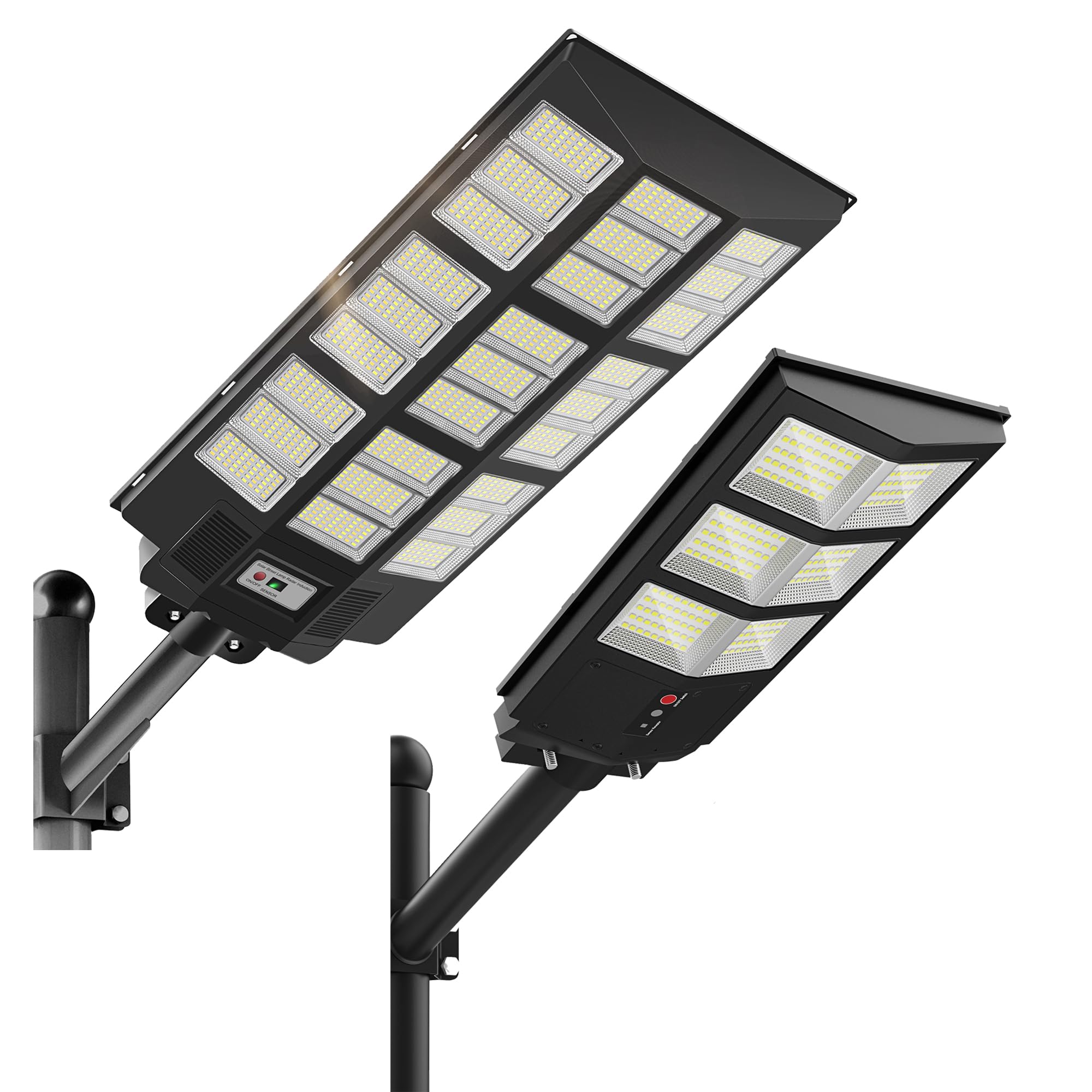 Sunwish 6000W Wide Angle Solar Street Light+2000W Solar Street Lights Outdoor Commercial Dusk to Dawn