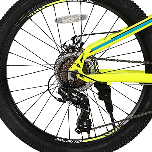 Hiland 26/27.5 Inch Mountain Bike Aluminum Frame 21 Speed MTB Bicycle with Suspension Fork