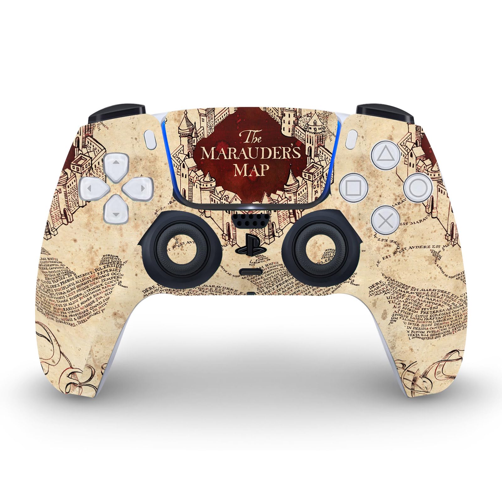 Head Case Designs Officially Licensed Harry Potter The Marauder's Map Graphics Vinyl Faceplate Gaming Skin Decal Compatible with Sony PlayStation 5 PS5 Disc Edition Console & DualSense Controller