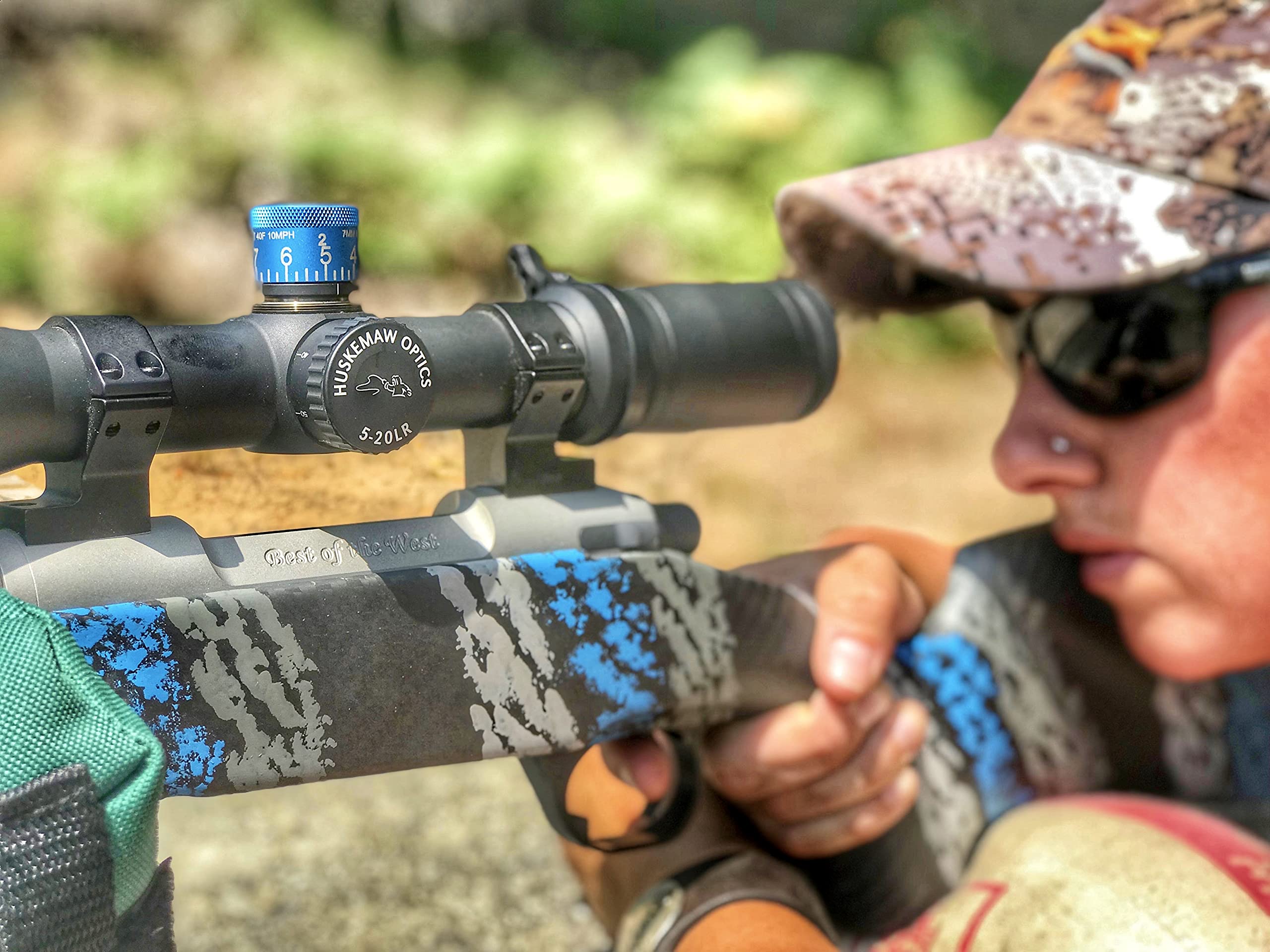 Huskemaw 5-20x50mm Blue Diamond Rifle Scope w/Huntsmart Reticle, Black 10520BDMB