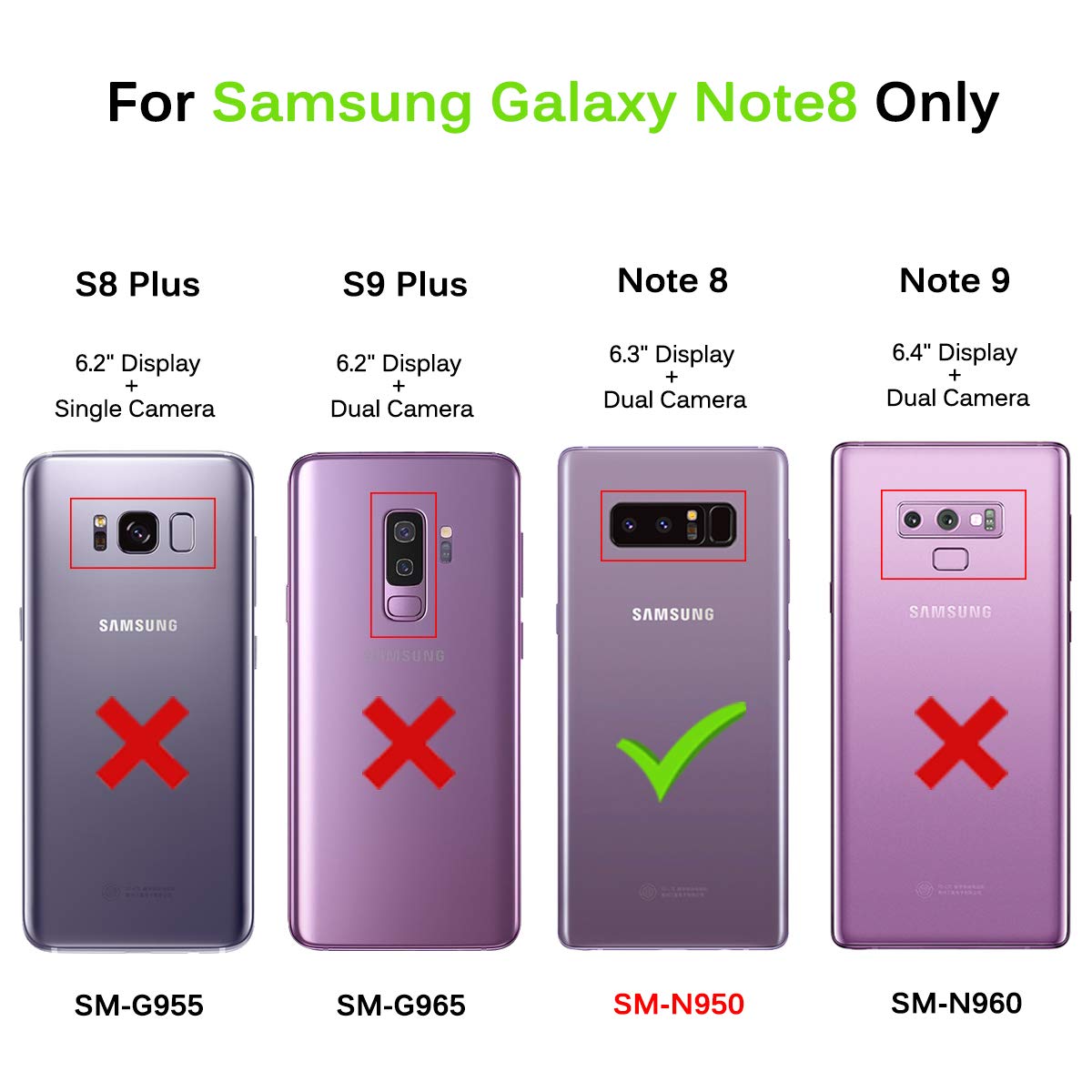 Hocase Galaxy Note 8 Case, Heavy Duty Shockproof Hard Plastic+Silicone Rubber Bumper Dual Layer Protective Case for Samsung Galaxy Note 8 (SM-N950) 2017 - Mandala in Galaxy