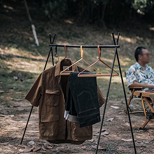 WODMB 1pc Beech Wood Clothes Rack Not Easy to Slip Off High Load Bearing Capacity Good Toughness Suitable for Traveling (Color : E, Size : 41.7 * 1.5 * 21.2 cm)