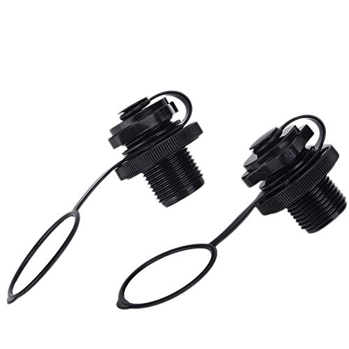 HEYTUR Inflatable Air Valve Replacement Screw Air Valve for Inflatable Rubber Dinghy Raft Pool Boat Fishing Boats 2 Pack