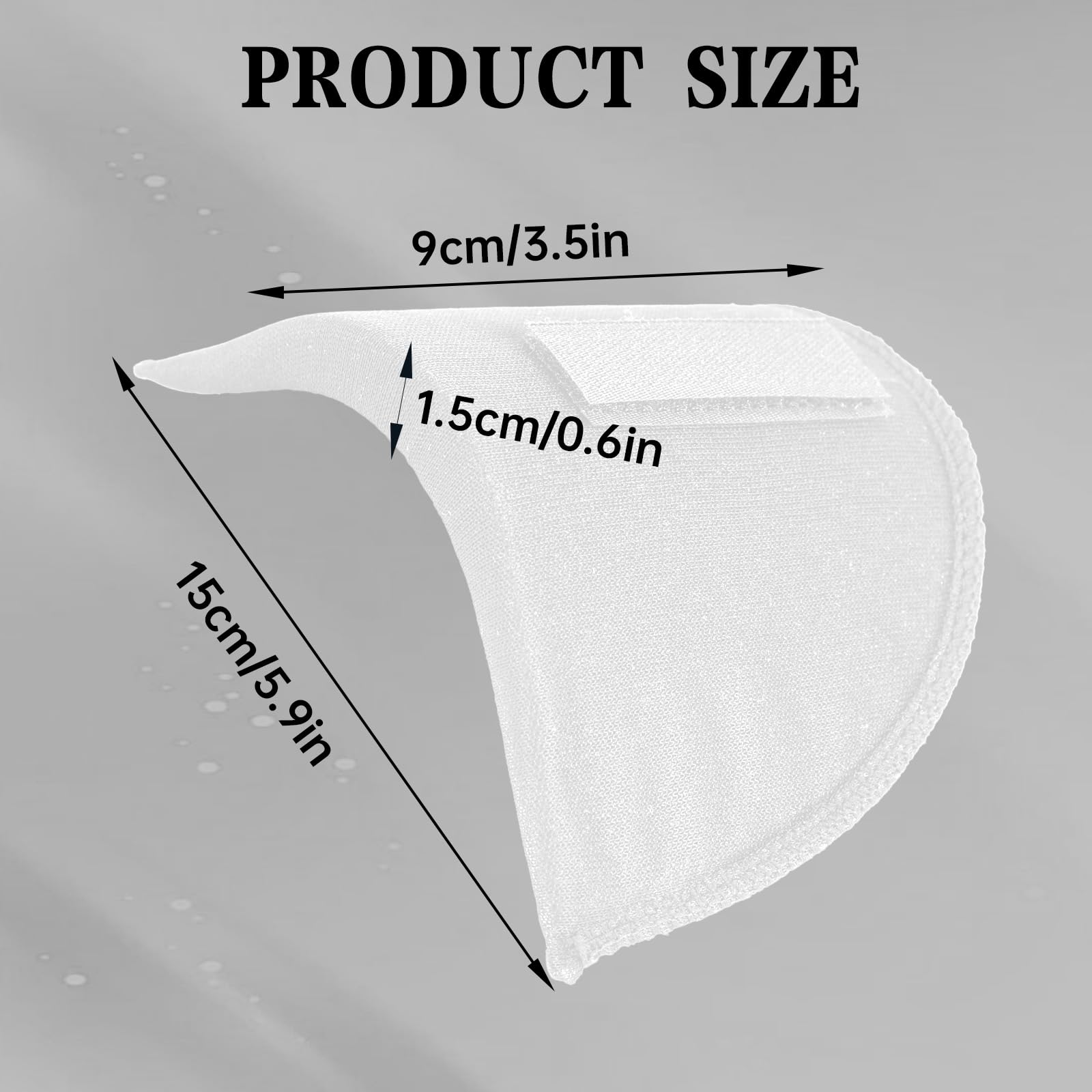 WLLHYF 2 Pairs Set-in Shoulder Pads Thickness 1.5cm Breathable Sponge Pads Shoulder Enhancer Sewing Supplies for Women Men Sloping High Low Shoulders Blazer Suit T-Shirt (Black+White)