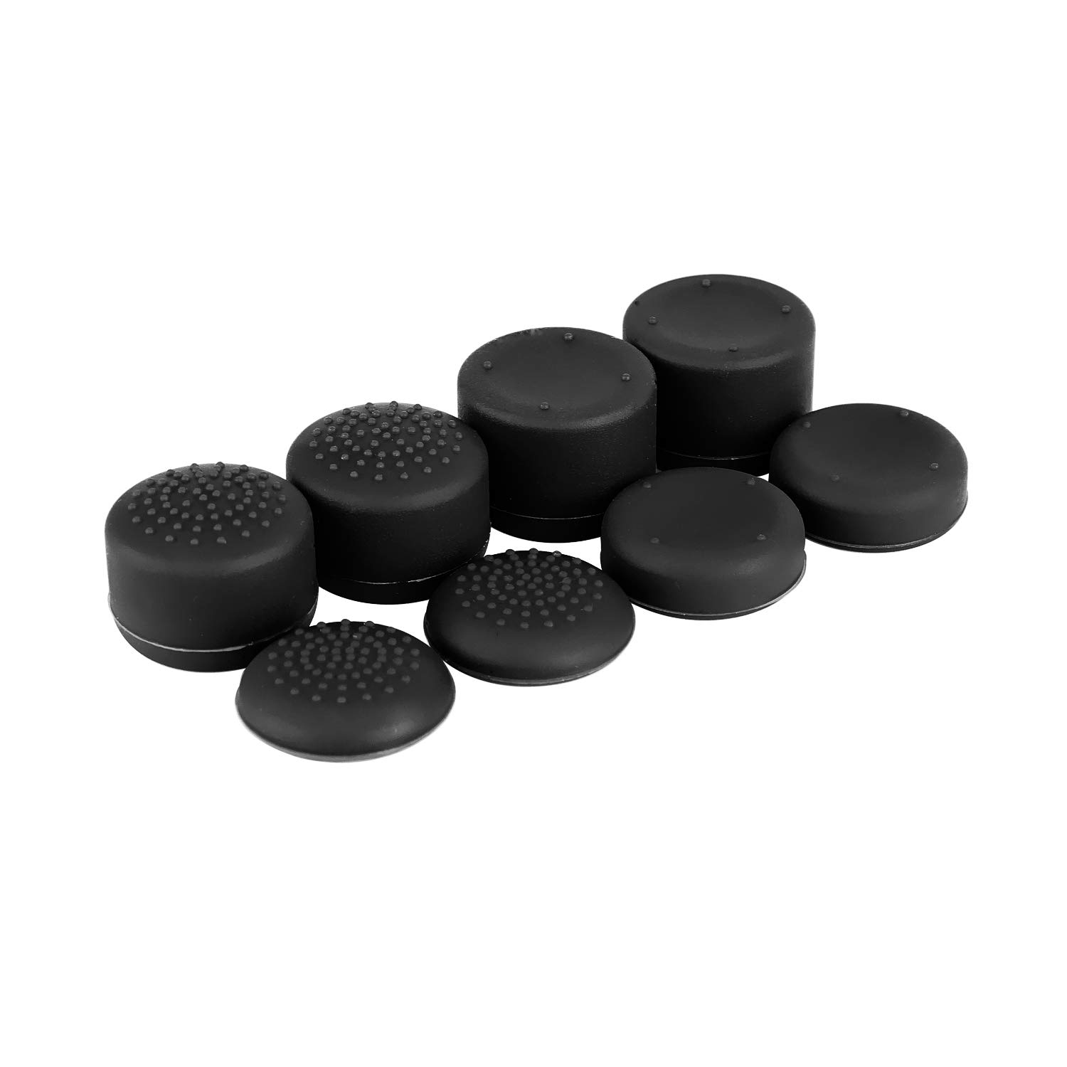 Jadebones Soft Silicone Protective Skin Anti-Slip Cover Case with 8 Rubber Thumb Grips Caps for Xbox One Elite Controller Compatible with Official Stereo Headset Adapter (Black)