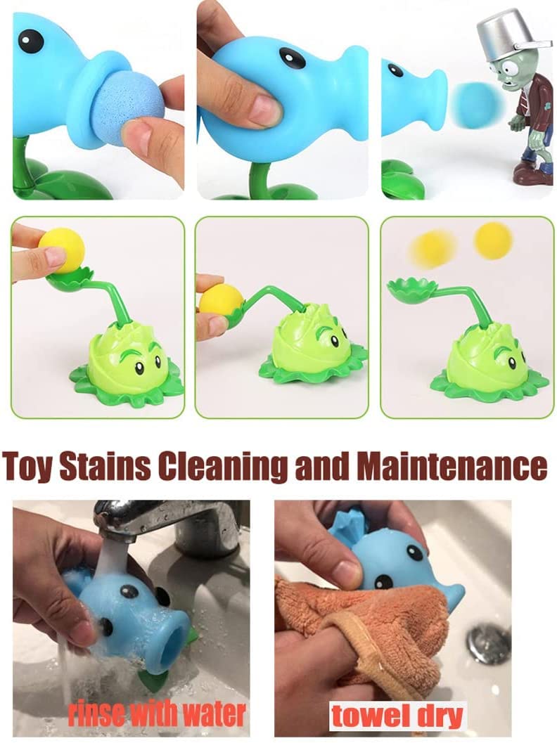 Plant Toy and Zombie Toy,Action Figures,Plant Shooting Zombie Toy,The Battle Between Plants and Zombies,Storage Box,Combat Map,Children's Toy