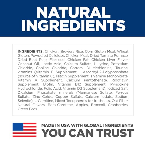 Hill's Science Diet Perfect Weight, Adult 1-6, Weight Management Support, Dry Cat Food, Chicken Recipe, 15 lb Bag