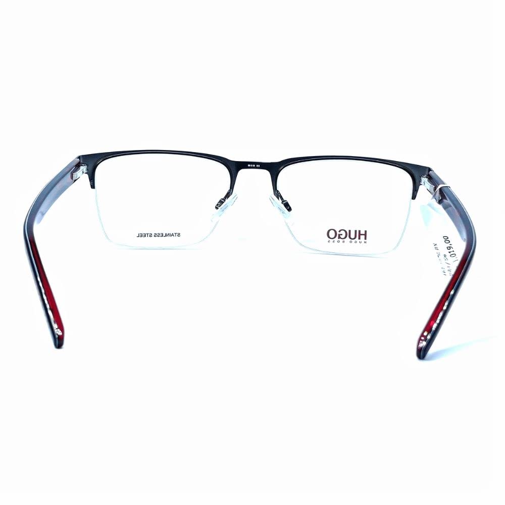 Hugo Boss frame (HG-1076 R80) Metal - Acetate Matt Ruthenium - Black