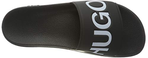 HUGO Men's Match_Slid_rblg Mules, Black2, 10