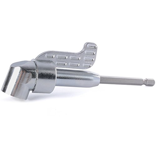 Rocaris 105 Degree Multifunction Right Angle Driver and Screwdriver Drill Attachment with 1/4-inch Hex Quick Change Drive and Magnetic