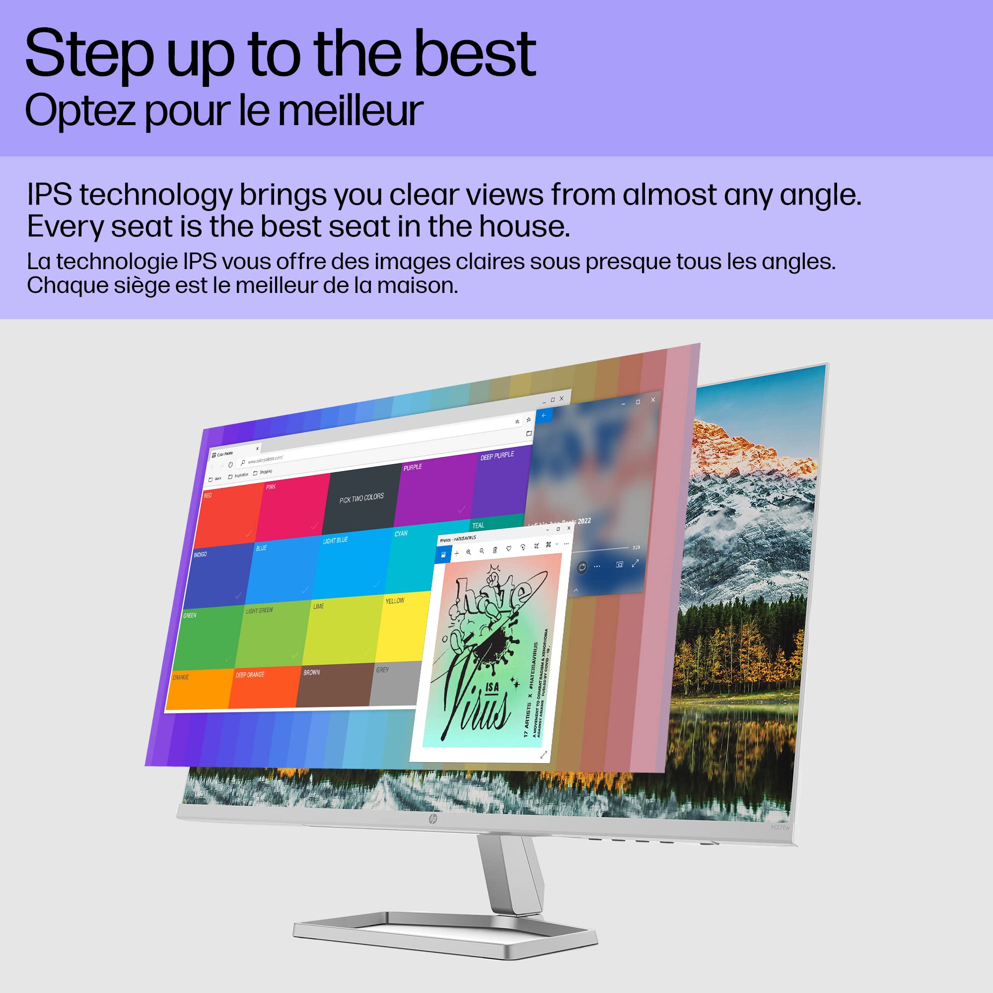 HP 27-inch FHD Monitor with AMD FreeSync Technology (2021 Model, M27fw)