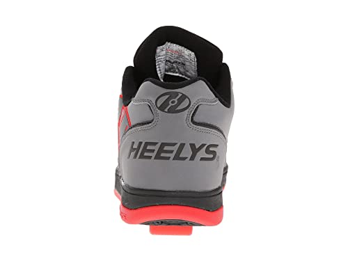 Heelys Men's Propel 2.0 Fashion Sneaker, Grey/Red/Black, 10 M US