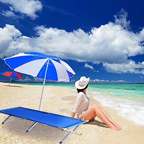 Homevibes Folding Lightweight Bed & Portable Camping Cot with Carry Bag for Adults Hiking Hunting Traveling, Camping Bed,Blue