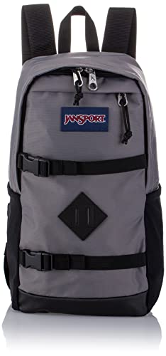 JanSport Off Campus Sling Bag - Convertible Crossbody Backpack to Sling with Water Bottle Pocket, Graphite Grey