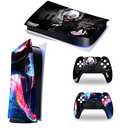 Japan Ghoul - PS5 Standard Edition Skin Console and 2 Controller, Vinyl Decal Sticker Full Cover Protective