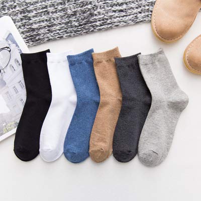 ITSOCKSKY Men's Running Socks Moisture Wicking Cotton Athletic CasualSocks Dark Gray (6 Pack)
