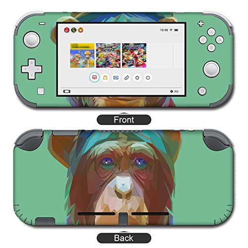 Portrait of A Hipster-Chimpanzee Decal Stickers Cover Set Full Wrap Skin for Switch Protection Faceplate Sticker for Switch